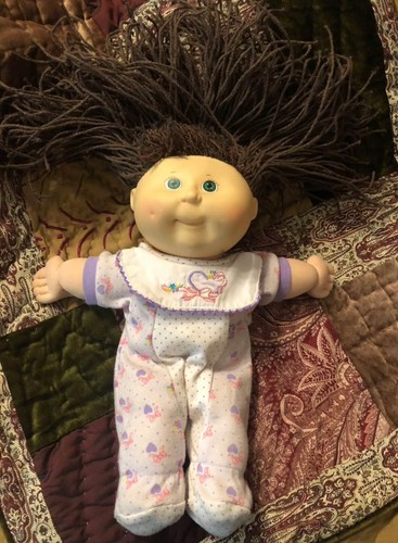 Cabbage Patch Kids First Edition Crimp n Curl Doll Brown Hair Green Eyes 1990 | eBay