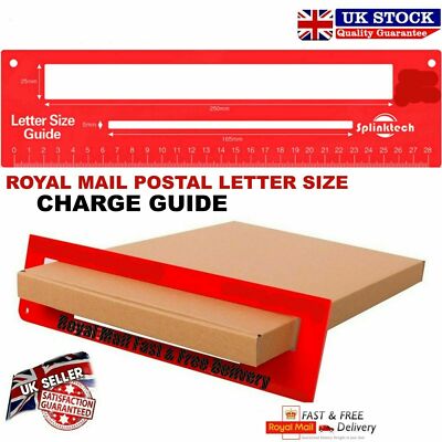 Royal Mail PPI Letter Size Guide Post Office Postal Price Postage Ruler ...