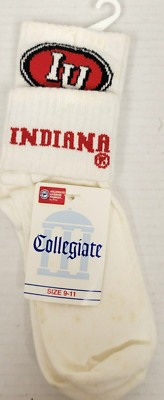NCAA Indiana University Socks, New (Women's Size 9-11 - 1 Pair) LOOK ...