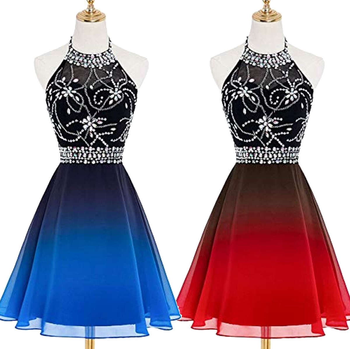 Ombre Short Prom Dresses Pink Tulle Dress Women, Pink Ombre Cocktail