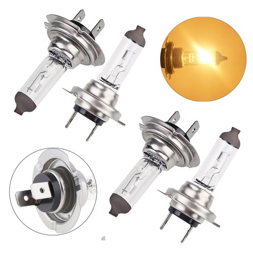 2* H7 12V 100W Warm White 3500k Halogen Car Headlight Lamp Globes Bulbs ...