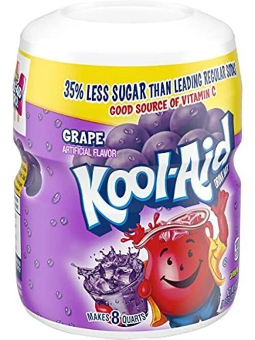 Kool-aid Grape Soft drink Mix 19 Oz Container | eBay