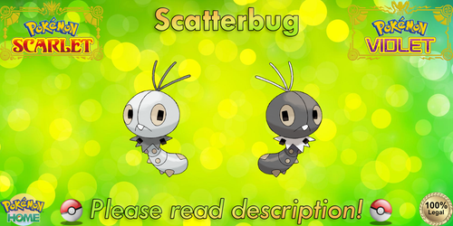 🍊Shiny/Non-shiny Scatterbug 6IV🍇Pokémon Scarlet/Violet (💯Legal) | eBay