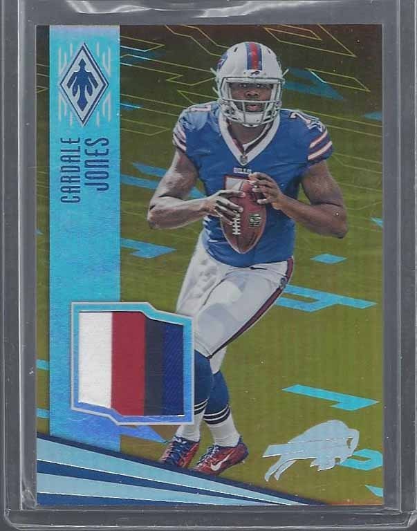 CARDALE JONES 2016 PANINI PHOENIX ORANGE 4 COLOR BILLS ROOKIE PATCH RC ...