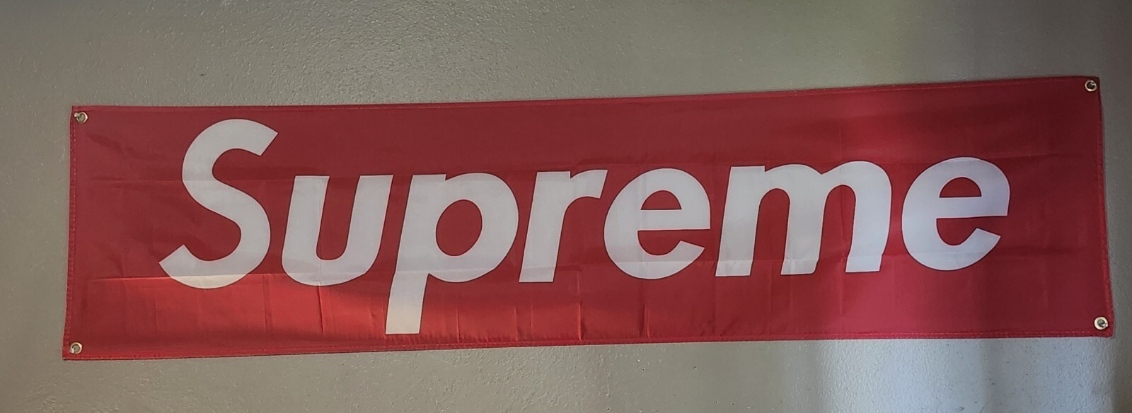 Supreme Banner 1.5x6ft Red Box Logo Design ~ Streetwear ~ RARE ONLY ...
