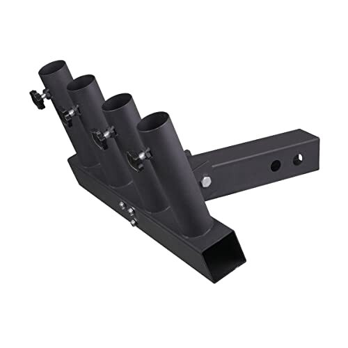 Upgrade Hitch Mount 4 Truck Flag Pole Holder,Fishing Rod Storage Rack ...