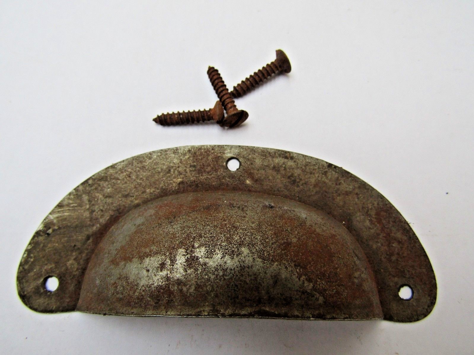 Steel Retro Vintage Shell Cupped Cup Pull Wardrobe Chest Drawer ...