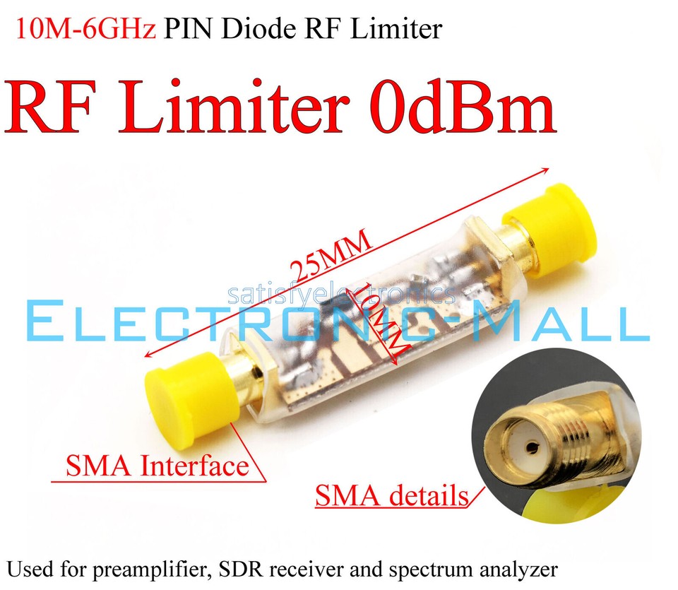 10M-6GHz 0dBm SMA PIN Diode RF Limiter Radio Frequency Limiter Amplitude limiter | eBay