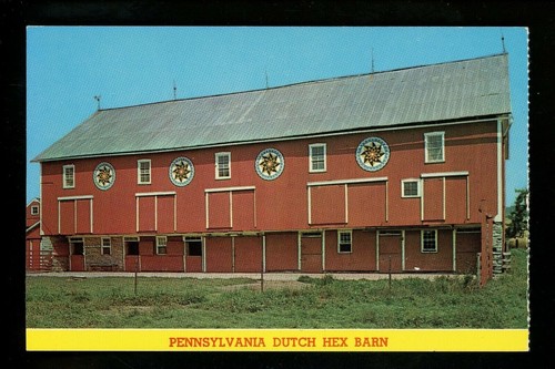 Pennsylvania PA postcard Lancaster Pennsylvania Dutch Hex Barn | eBay