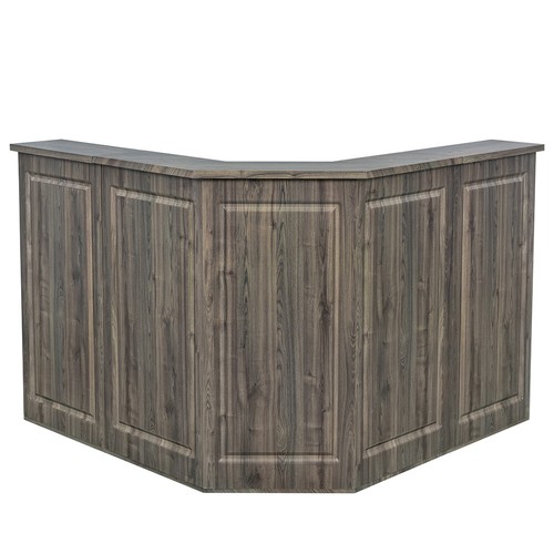 Curved Reception Desk with LED Lighting Receptionist Counter Valencia ...