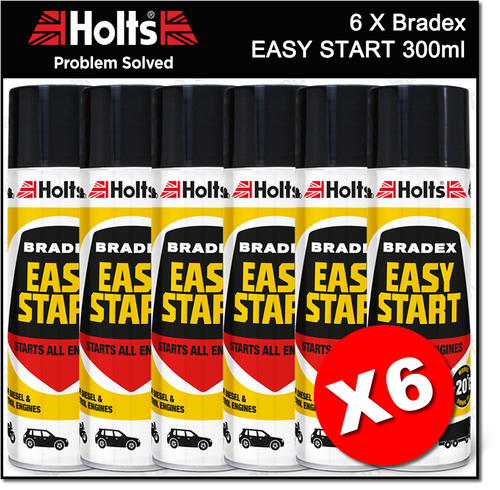 6 x Bradex Easy Start Spray Petrol & Diesel Engines Cold Starting BES1A ...