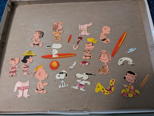 Vintage 1972 Let's Go To The Beach Snoopy Colorforms Set Peanuts ...