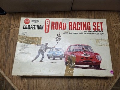 Strombecker Sears Competition Road Racing Set Slot Road Untested | eBay