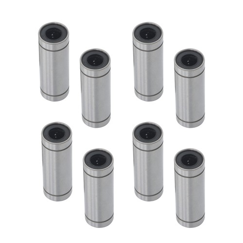 8 pieces of LM10LUU Linear Bearings 10mm Bore 19mm OD 55mm Long Linear ...