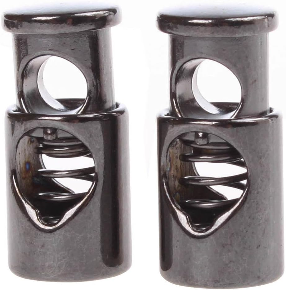 Usew Pack of 10 Metal Toggle Spring Stop Single Hole String Cord Locks ...