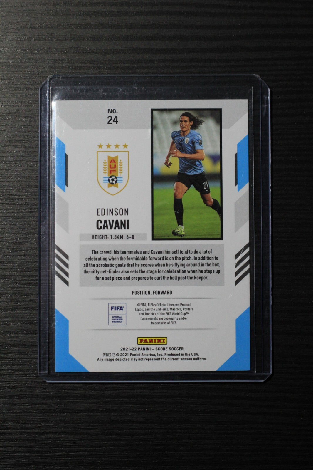 2021-22 Panini Score FIFA - [Base] - Orange Lava #24 - Edinson Cavani ...