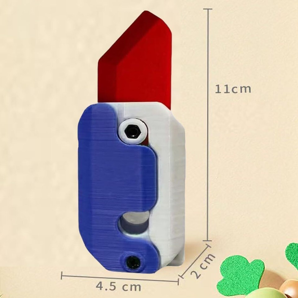3D Printing Fidget Knife- Toy Portable Plastic EDC Fidget Toy Stress ...