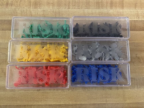 (6) 1993 RISK Board GAME Replacement PARTS Pieces Armies, Cannon Horses ...
