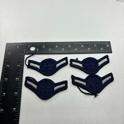 Vintage OLD STYLE SMALL SIZE FEMALE US Air Force AIRMAN RANK 4 Patch ...