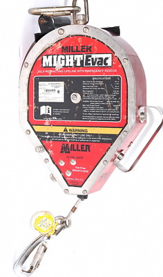 Miller MightEvac Self-Retracting Lifeline 15M and Emergency Rescue ...