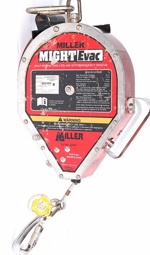 Miller MightEvac Self-Retracting Lifeline 15M and Emergency Rescue ...