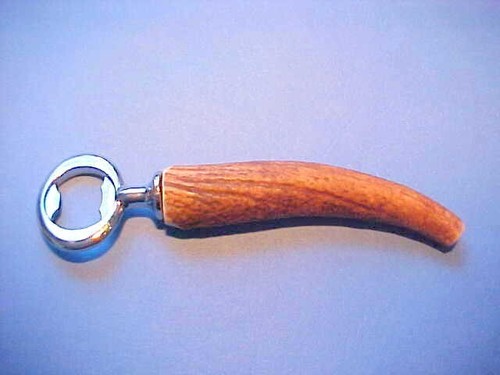 Rustic Antler Deer Stag Bottle Opener Handcrafted Pop Top Beer Barware ...