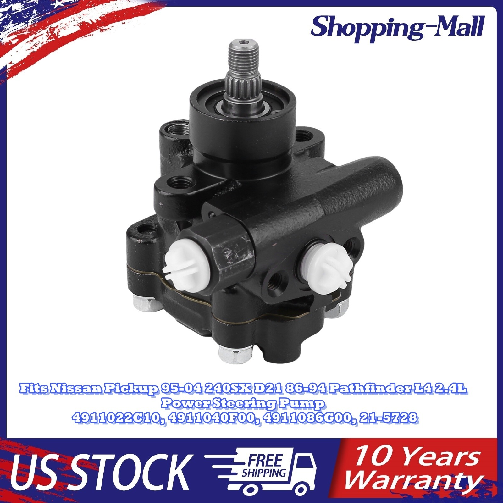 Power Steering Pump for Nissan Pickup 95-04 240SX D21 86-94 Pathfinder ...