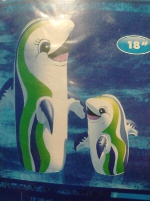 Pool Toy Dancing Dolphin Inflatable Water Sports Swim line 9022 18 Inch ...