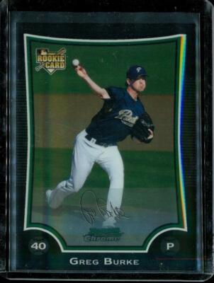 2009 Baseball Trading Card TOPPS Bowman Chrome #103 GREG BURKE San ...