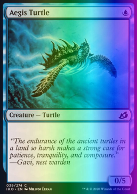 MTG Magic the Gathering Aegis Turtle (39/434) Ikoria Lair of Behemoths ...