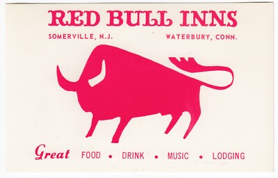 Red Bull Inns Advertising, Somerville, NJ & Waterbury, CT Postcard | eBay