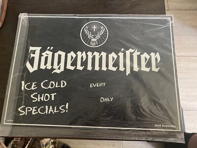NEW! JAGERMEISTER SIGN CHALKBOARD FONT STICKERS "Shot Specials" BAR ...