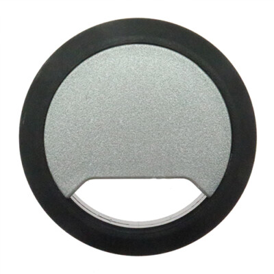 Pack of 10 Black & Silver Desk Cable Tidies 65mm, Desk Grommet, Desk ...