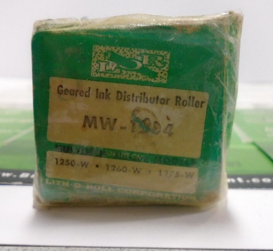 Lith-O-Roll 1250-W Geared Ink Distributor Roller, Part #MW-1250W | eBay