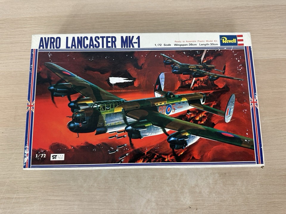 Revell Avro Lancaster MK I 1/72 Scale Airplane Model Kit H-207 900: NEW ...
