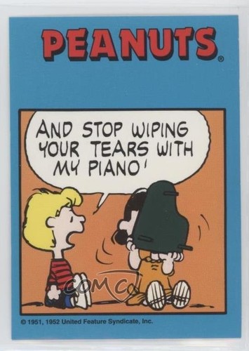 1992 ProSports Peanuts Classics And Stop Wiping Your Tears With My ...