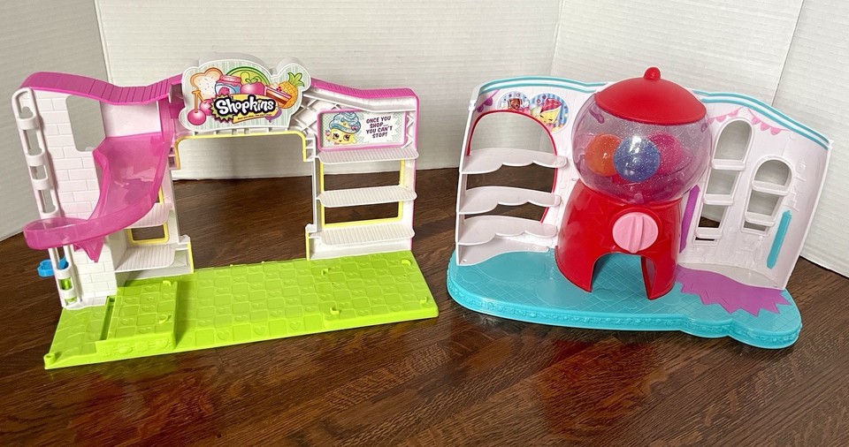 Shopkins Lot Large 100 + Figures Various Seasons, Playsets, Baskets ...