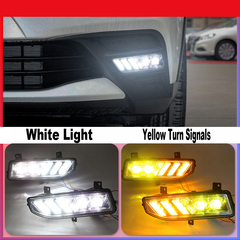 For Nissan Kicks 2019~2020 LED DRL Daytime Running Lights Fog Lamps ...