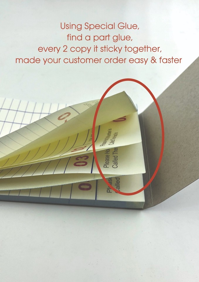 100X Mid Takeaway Duplicate Carbonless Restaurant Docket Order Book ...
