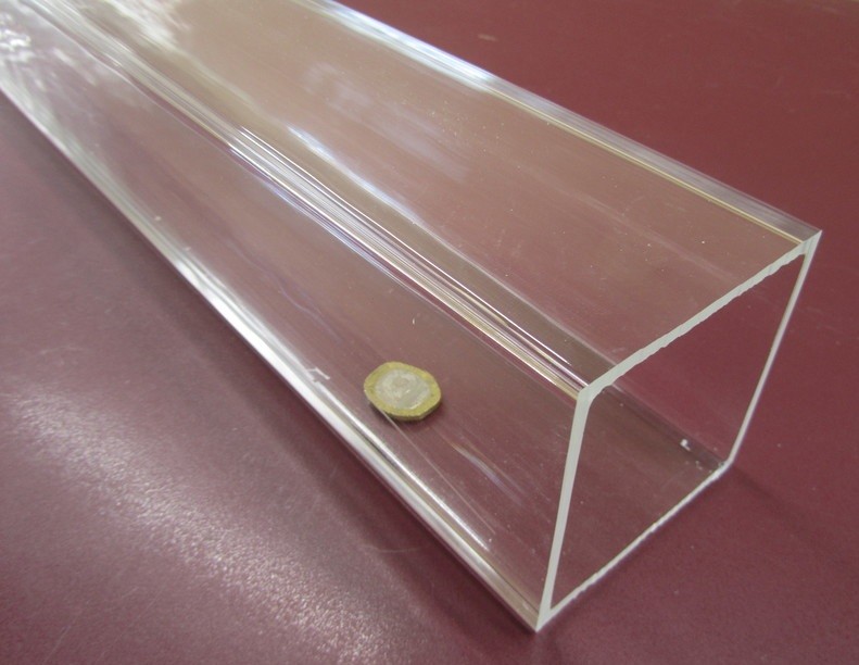 Acrylic Square Tube Clear Extruded 3.0" SQ x .125" Wall x 72" Length | eBay