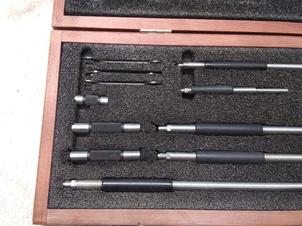 Starrett Inside Micrometer Set 124C/124 3-32in | eBay