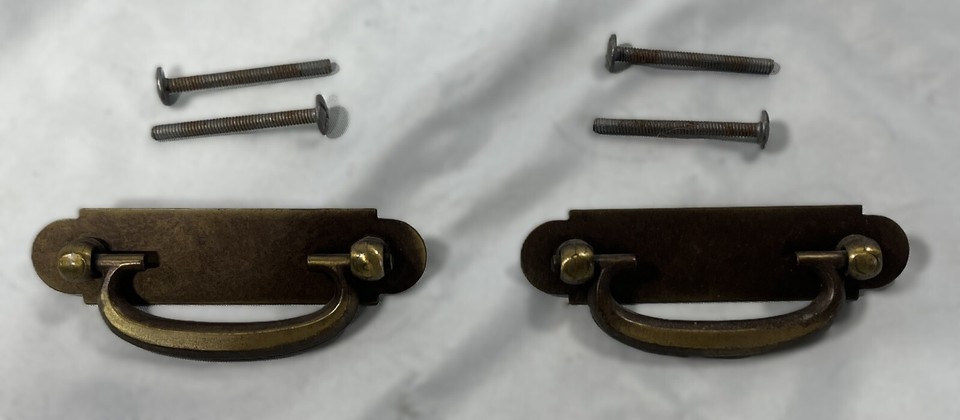 Vintage Console Stereo Cabinet - Drawer - Door Pulls Handles -Set Of 2 ...