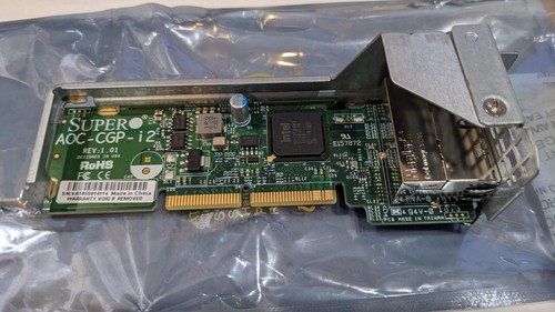 Supermicro AOC-CGP-i2 2-Port Gigabit Micro-LP Intel i350 Ethernet ...