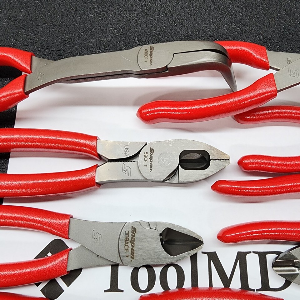 Snap-on Tools USA NEW MASSIVE 30pc RED Plier/Cutter/Stripper Set ...