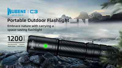 WUBEN C3 1200 Lumen Rechargeable Compact Flashlight | eBay