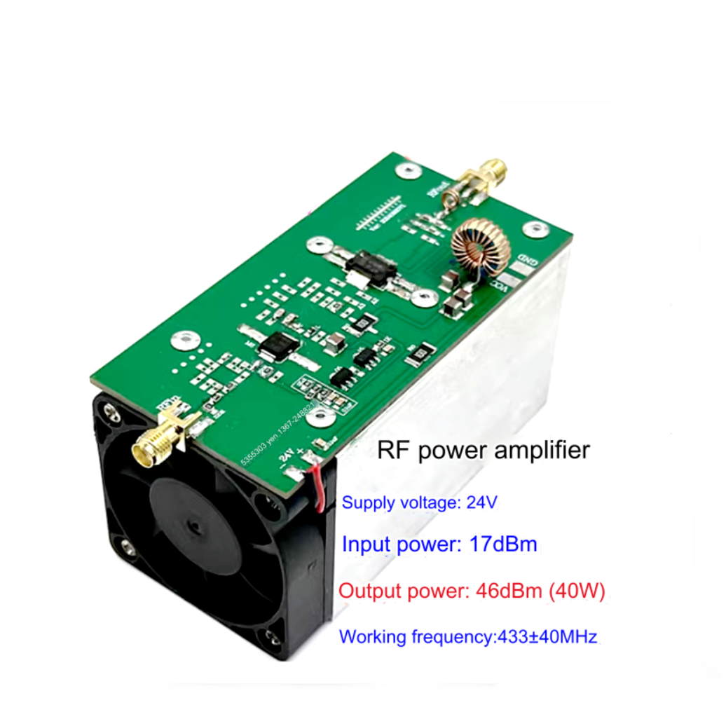 40 W RF Power Amplifier 433 MHz Radio Frequency Power Amplifier ...