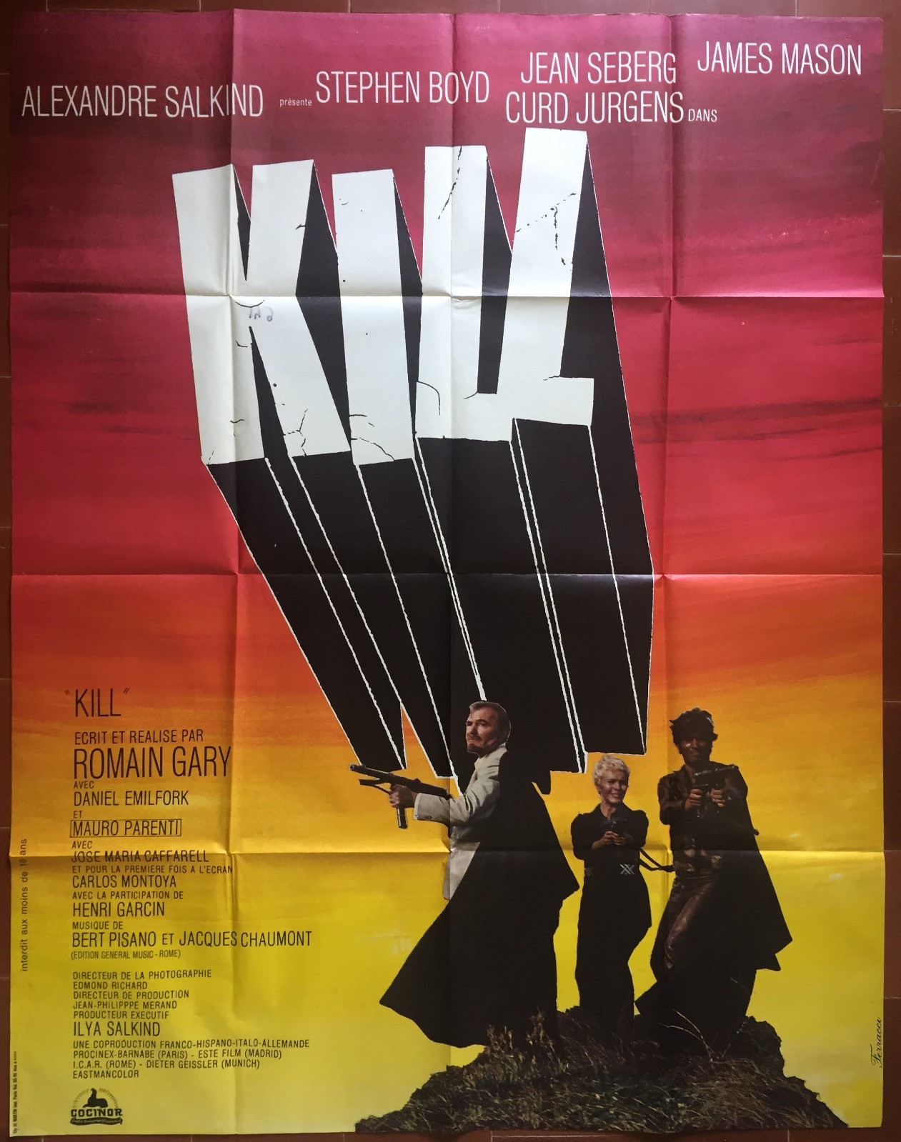 KILL Poster Romain Gary JEAN SEBERG Stephen Boyd 120X160Cm | eBay