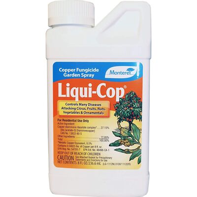 Monterey Liqui-Cop Copper Fungicide Conc. for gardens/Trees, 8 Ounce | eBay