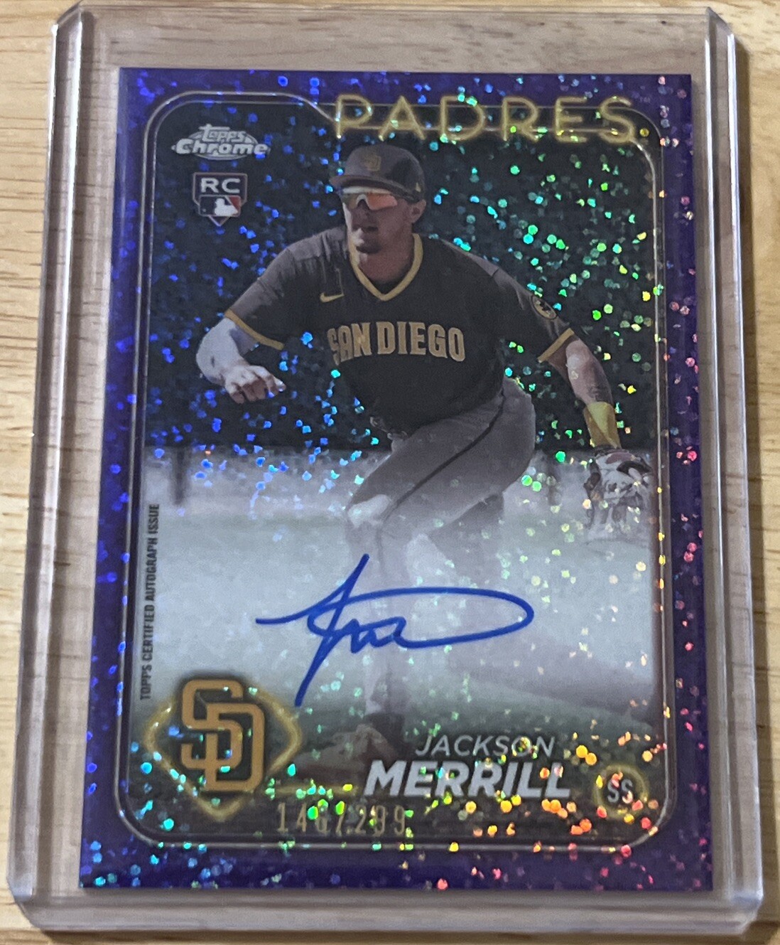 Jackson Merrill 2024 Topps Chrome #RA-JME Rookie Autographs - Purple ...