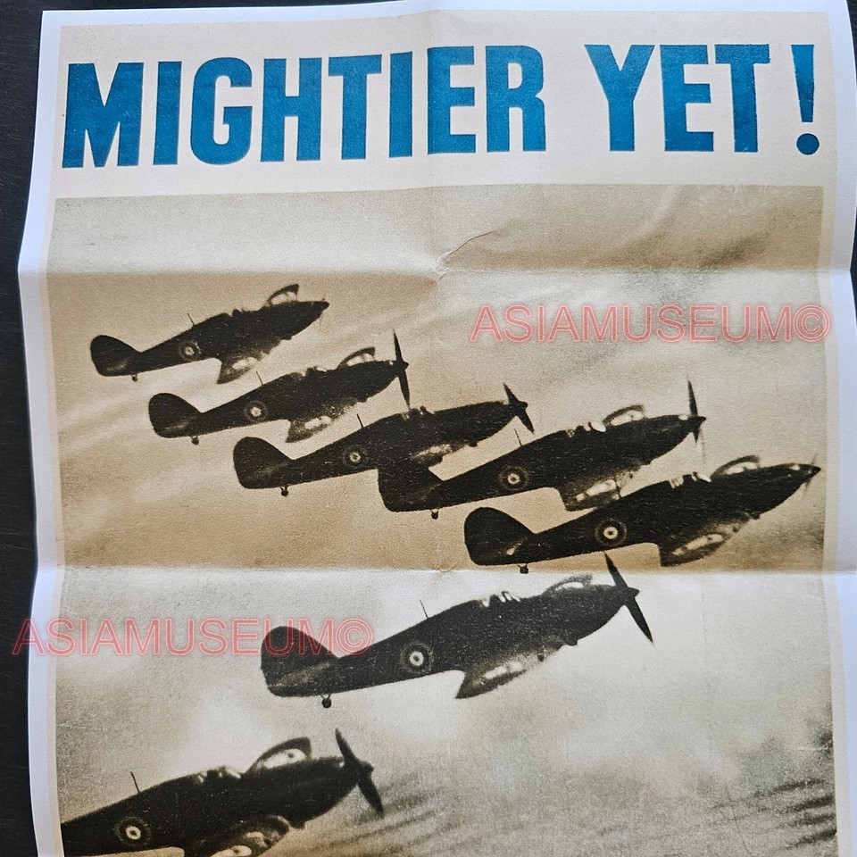 1941 WW2 USA Army Mightier Yet Everyday Plane Pilot Fight Propaganda ...